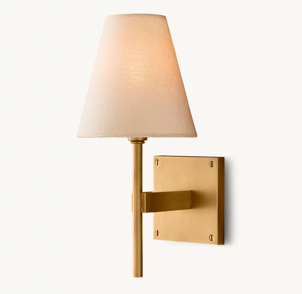 FULHAM LINEN SHADE SCONCE – LUMDACO